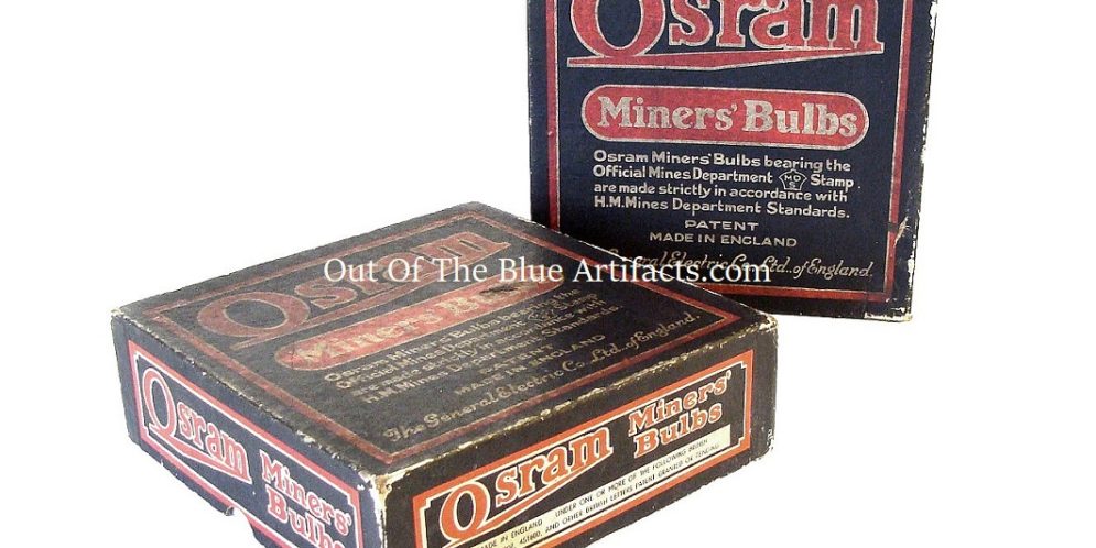 Osram Miners Bulbs Boxes – Out Of The Blue Artifacts