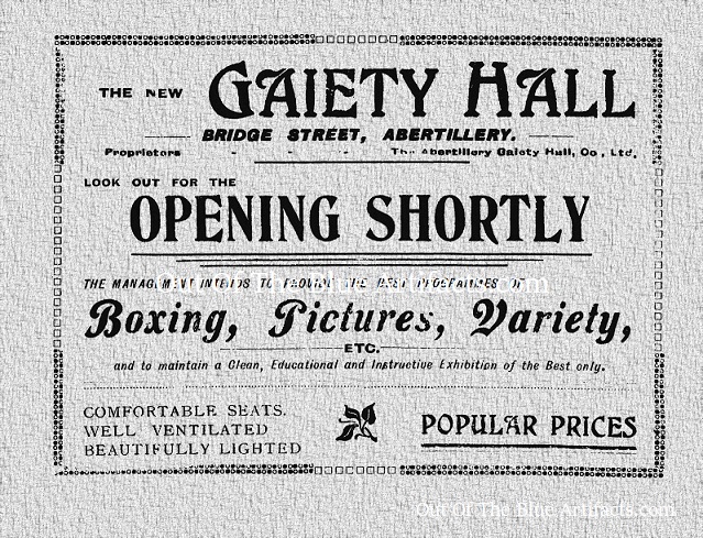 The Gaiety Hall – Abertillery – Out Of The Blue Artifacts