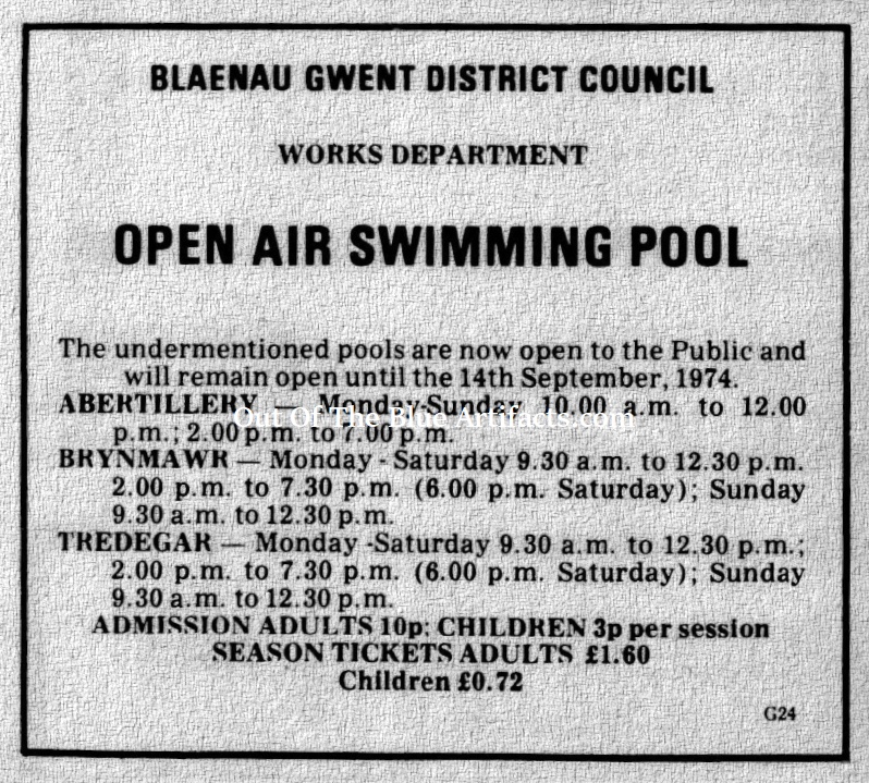 Abertillery Park Outdoor Swimming Baths – Out Of The Blue Artifacts