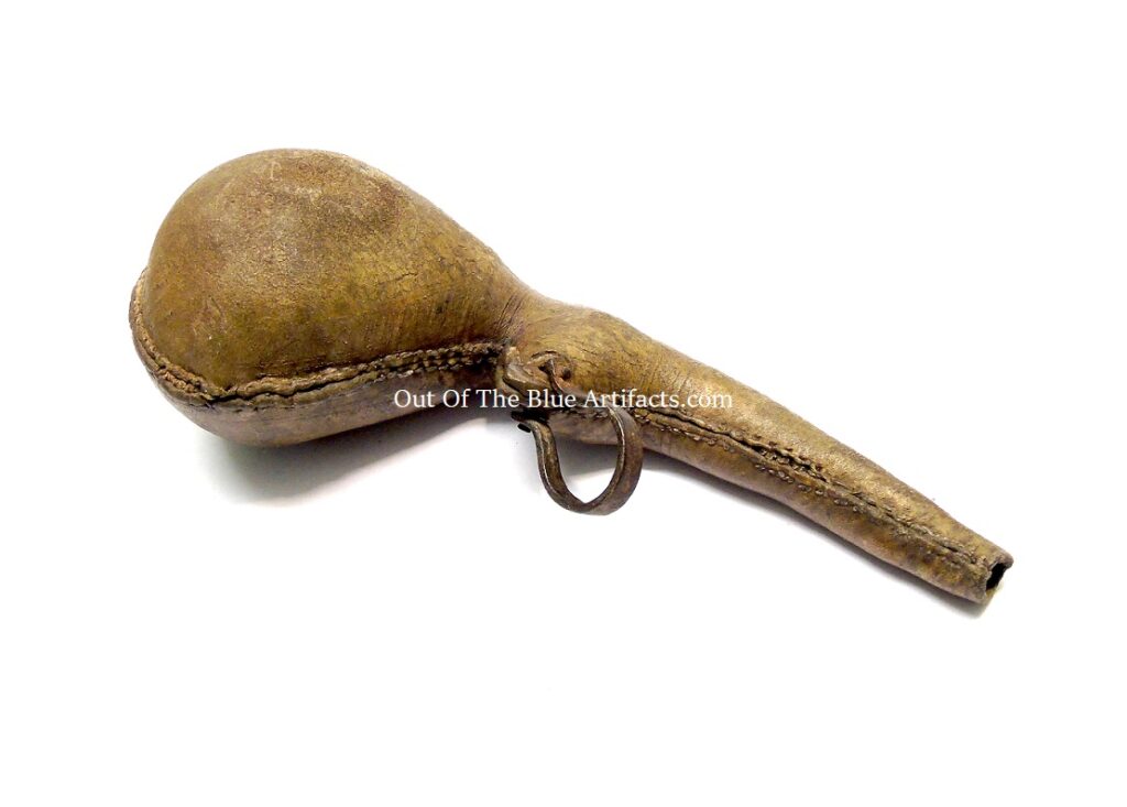 Leather Powder Flask – Out Of The Blue Artifacts