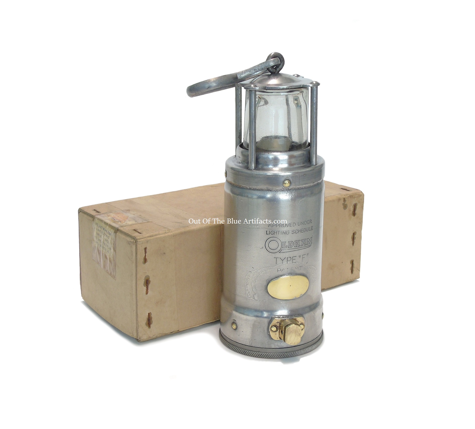 Oldham Miners Lamp – Type F – Out Of The Blue Artifacts