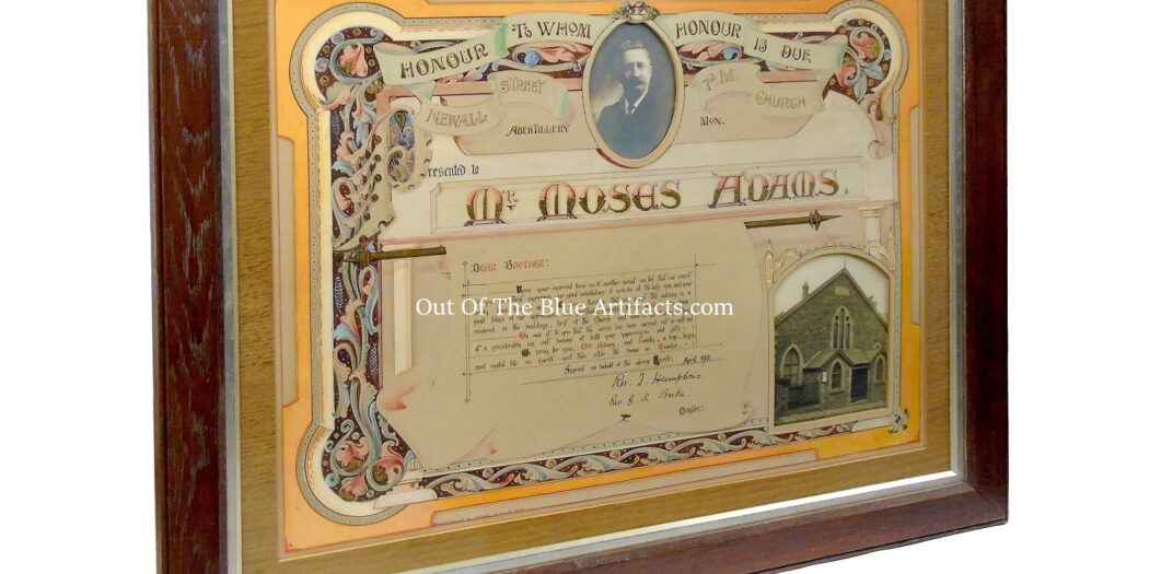 Mr Moses Adams – Abertillery Contractor and Builder – Illuminated ...