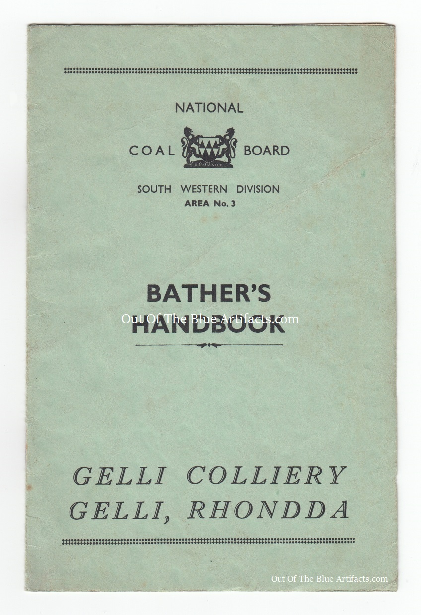 Gelli Colliery Gelli Rhondda – Bathers Handbook – Out Of The Blue Artifacts