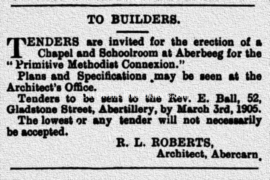 The Primitive Methodist Chapel – Aberbeeg – Out Of The Blue Artifacts