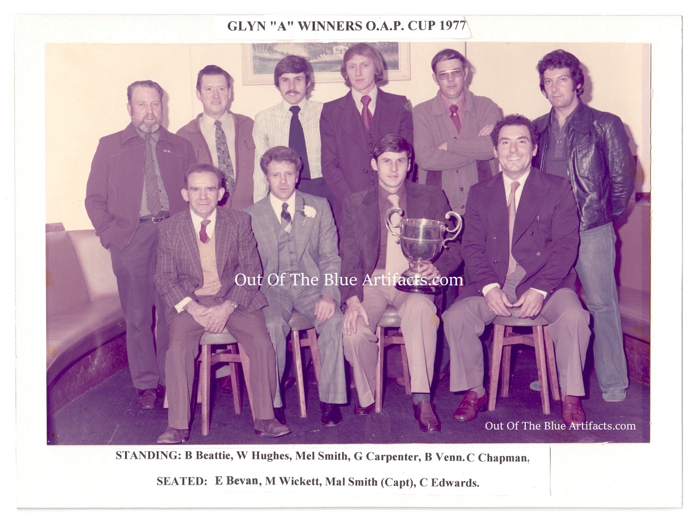 Clyn Mawr Hotel Team – Clyn “A” Winners of the O.A.P. Cup 1977 – Out Of ...