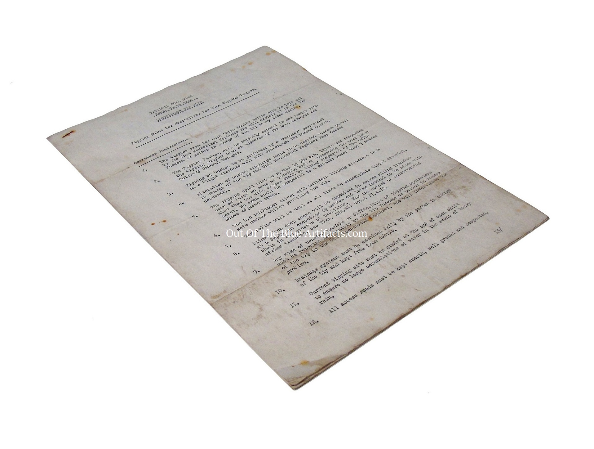 National Coal Board – South Wales Area – Abertillery New Mine – Out Of ...